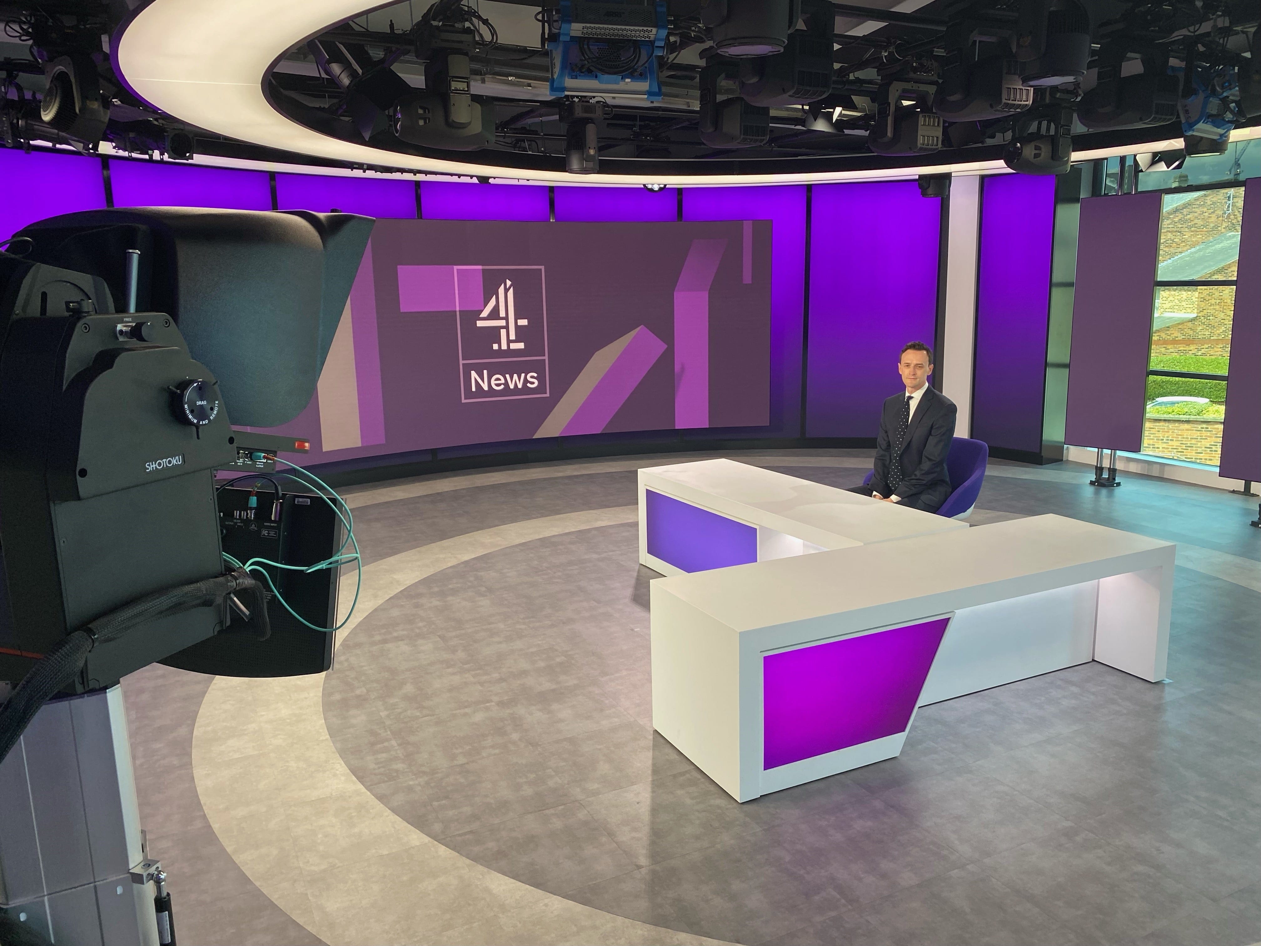 Channel 4 News Studio Flooring Installation | Case Study | F. Ball